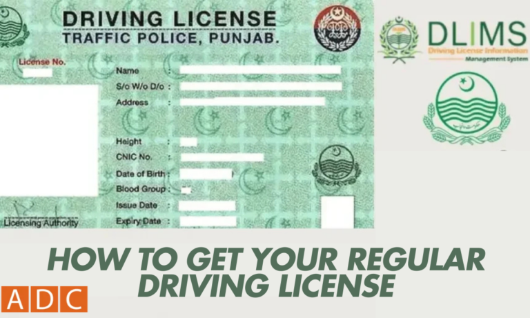 How to get your Regular Driving License in Lahore | Traffic Police ...